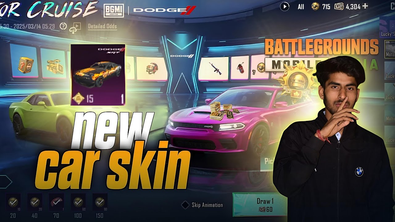 BGMI CAR SKIN OPENING NEW VIDEO Check out #bgmi #mtigeryt #newupdate ...