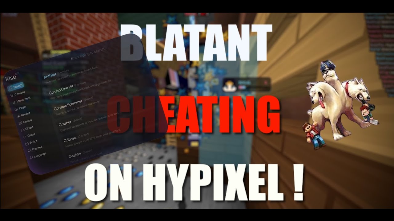 BLATANT CHEATING ON HYPIXEL RAW FOOTAGE (FT. RISE CLIENT) - YouTube