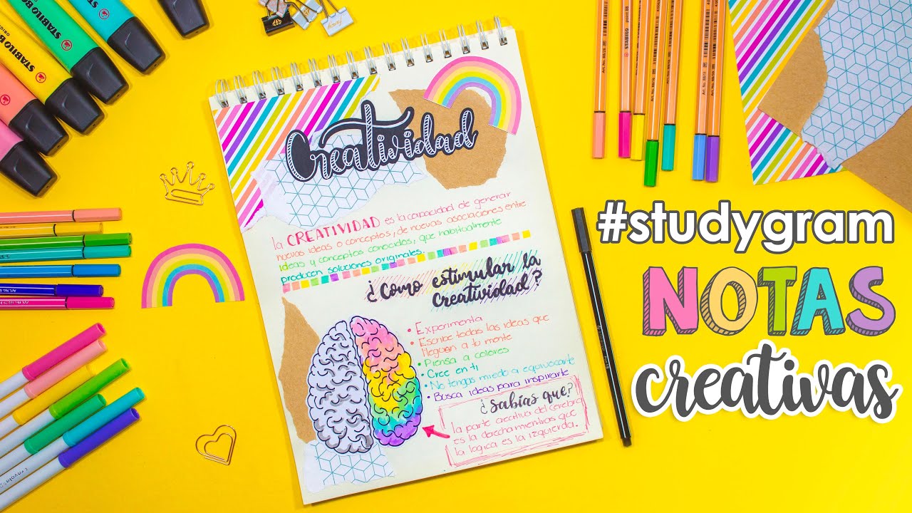 #studygram: Desarrollando el tema CREATIVIDAD - APUNTES BONITOS - YouTube