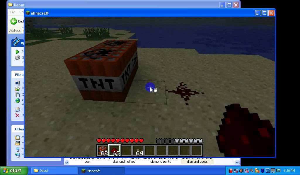 minecraft how to make tnt work - YouTube