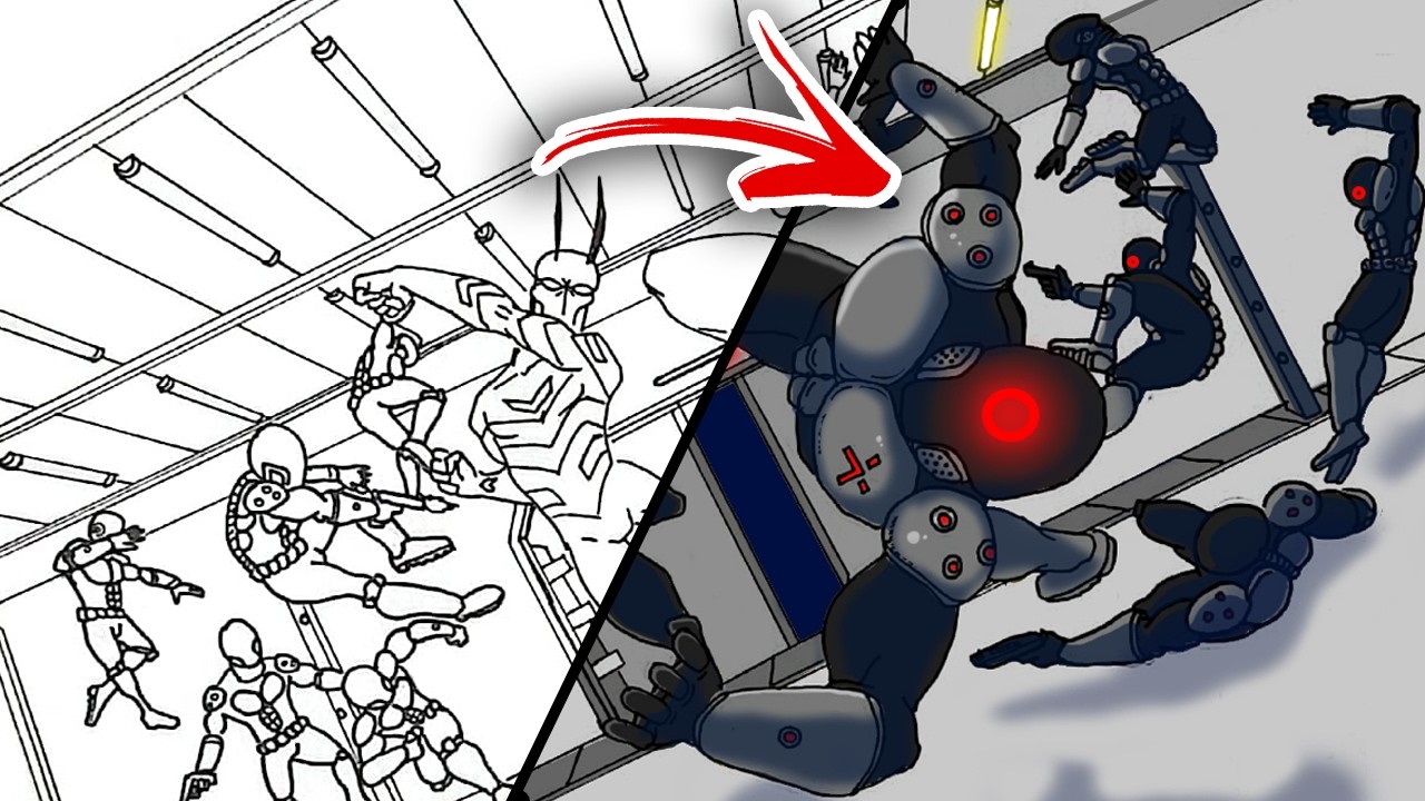 How to Draw Fight Scenes - YouTube