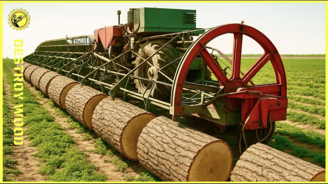 Mind-Blowing Tree Cutting with Heavy Machinery, Wood Chipper & Firewood ...