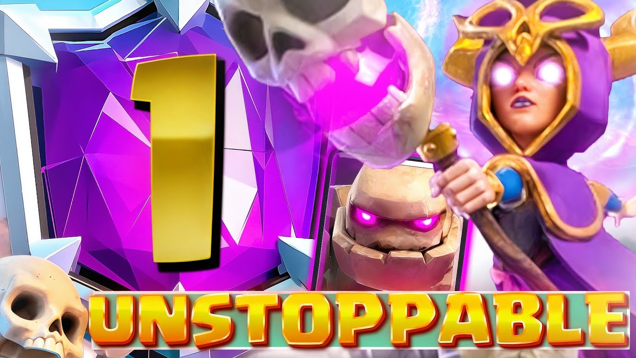 UNSTOPPABLE GOLEM DECK 💥 Insane 3-Crown Push | Best Clash Royale ...