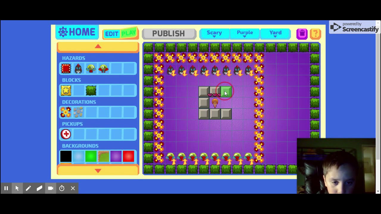 The first game I made on Gamestar Mechanic! - YouTube