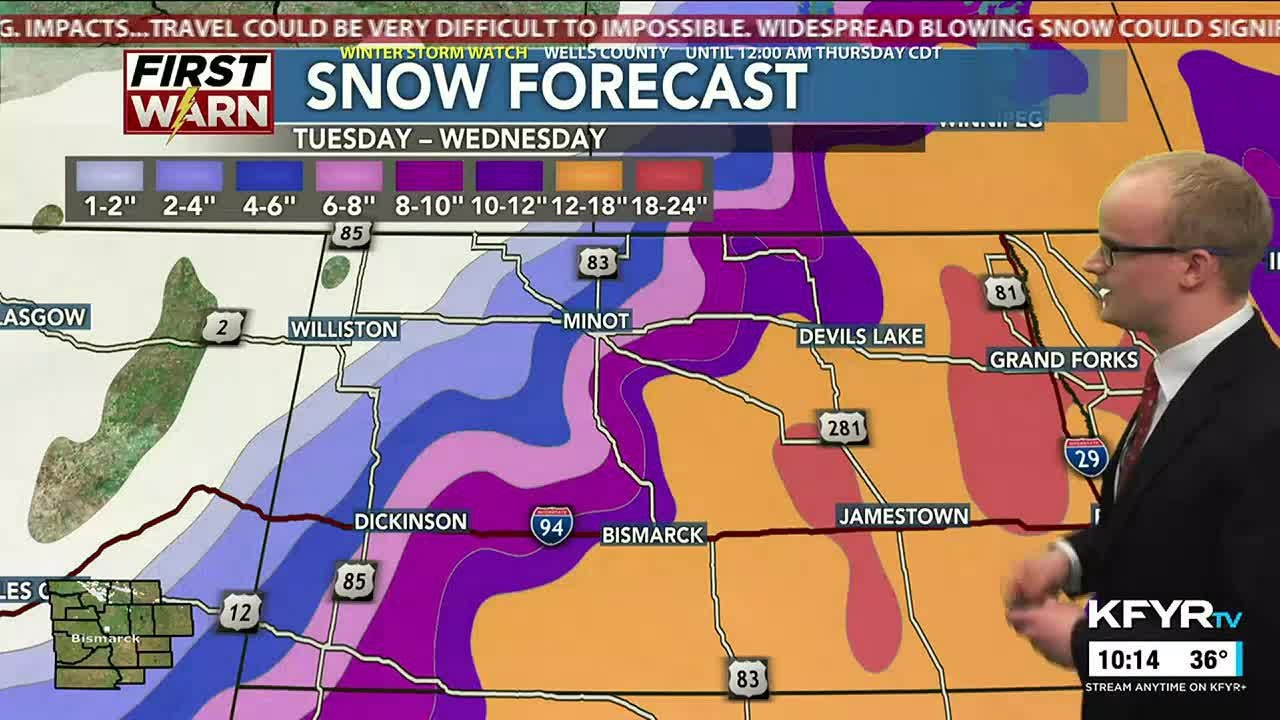 High-impact snowstorm with blizzard conditions expected Tuesday into ...