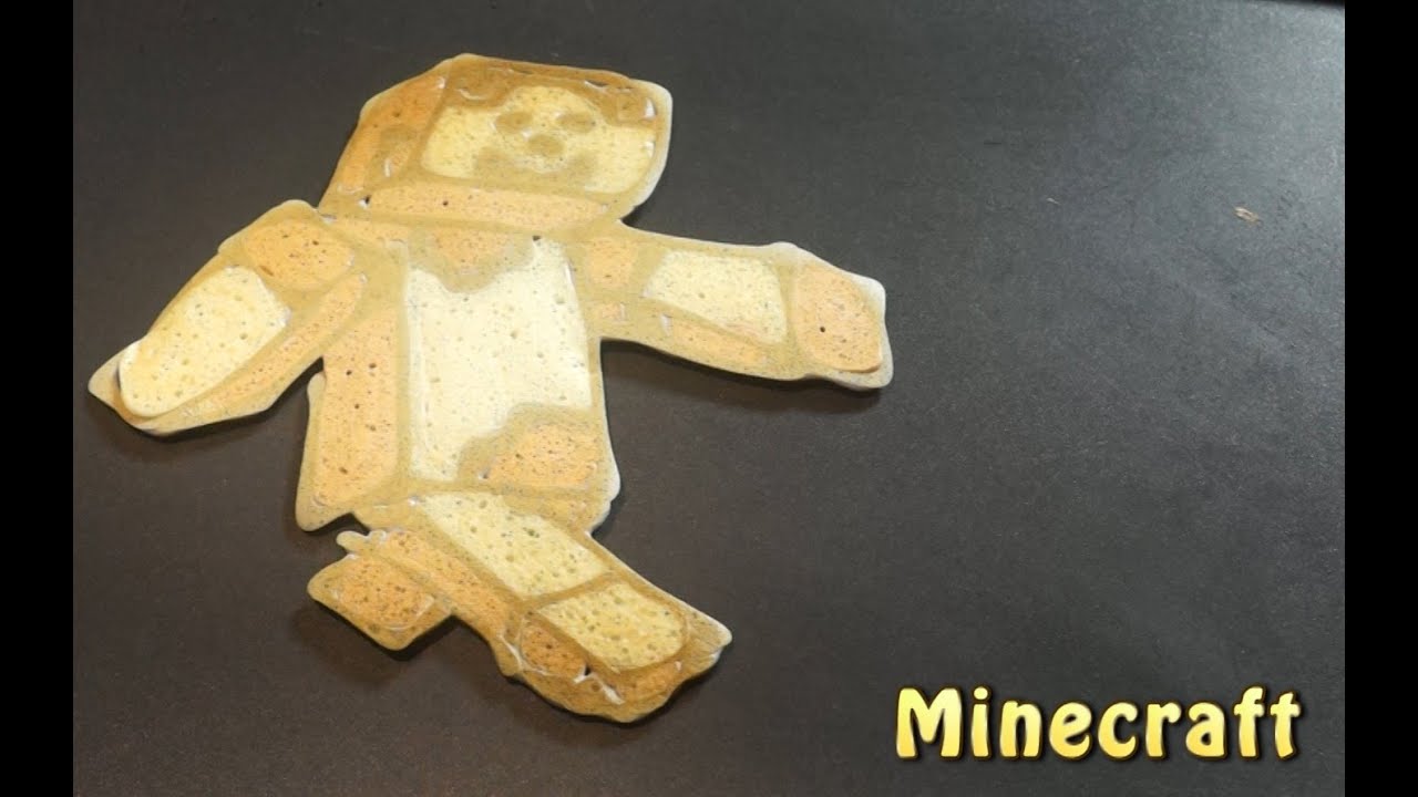 Minecraft pancake art - YouTube