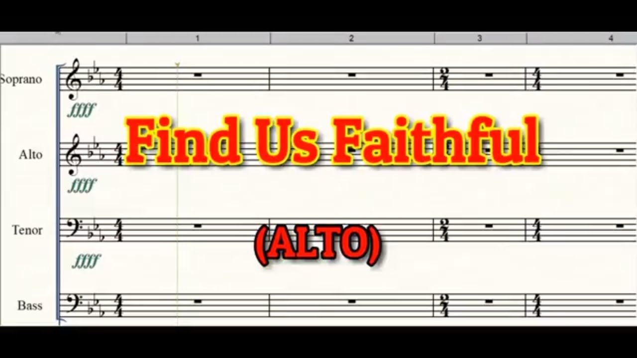 FIND US FAITHFUL PIANO ALTO - YouTube