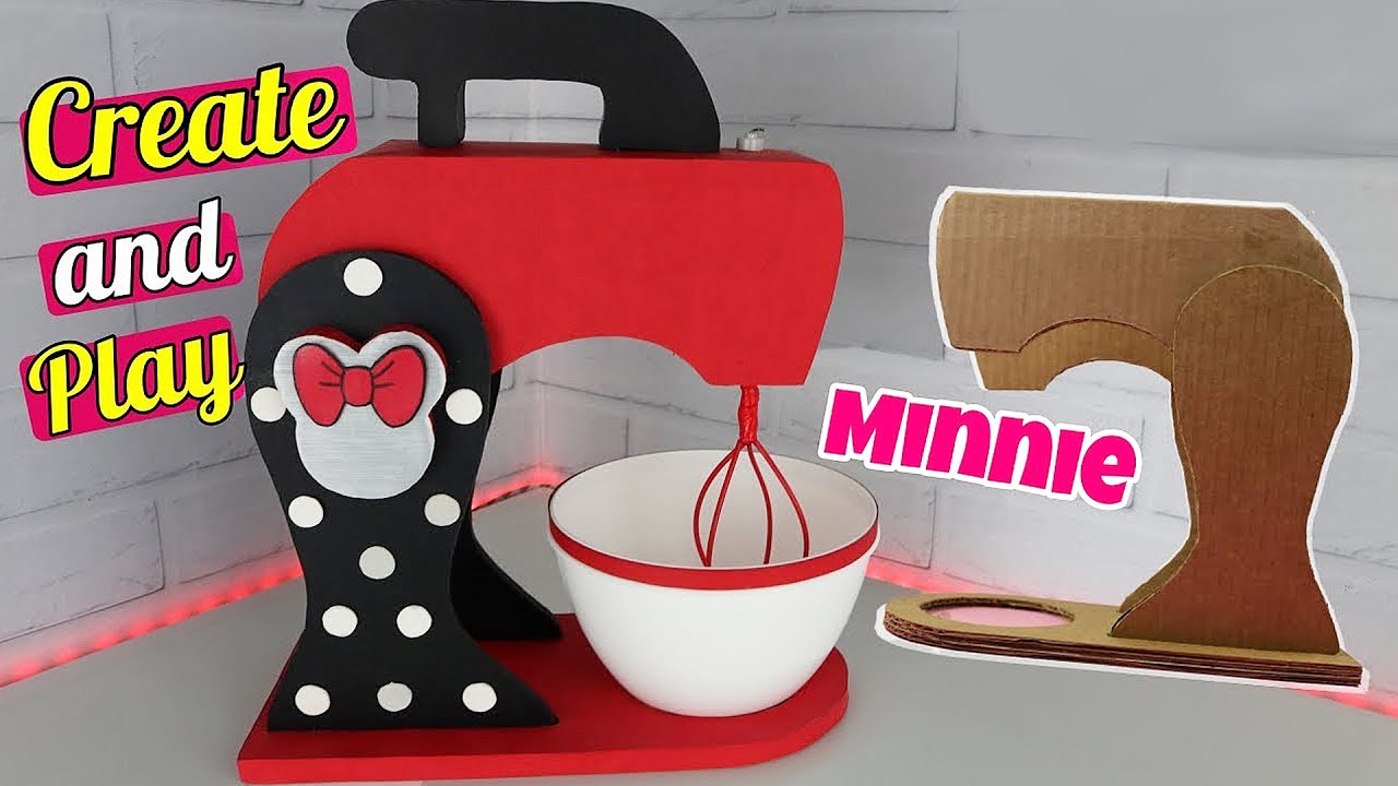 How to Make a Toy Mixer with Cardboard | Mickey Mouse Ideas 🎀 Recycling ...