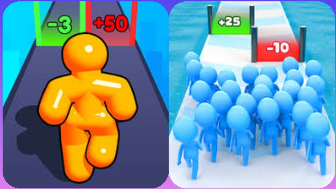 Tall Man Run 3D Vs Count Master3D😎🔵💎🔵😎New Levels Big New Update Max Walkthrough Android iOS ...
