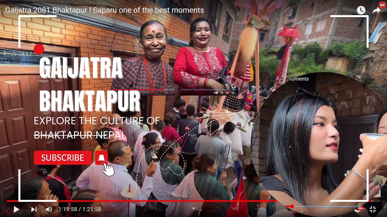 Gaijatra 2081 Bhaktapur ! Saparu one of the best moments - YouTube