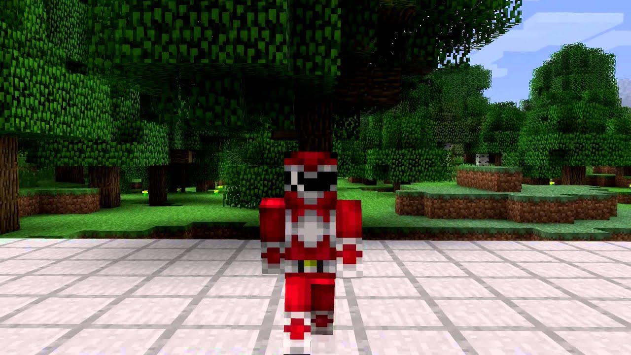 Red Power Ranger Minecraft Skin Spotlight - YouTube