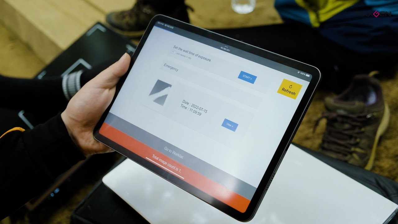 Portable X Ray Detector PRUDENT with Web Viewer by PIXXGEN - YouTube