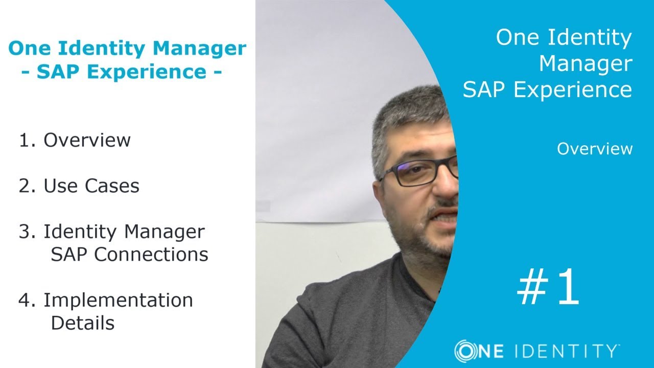 One Identity Manager | SAP Experience #1 | Agenda and Overview - YouTube