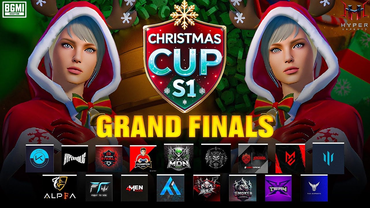 [HINDI] || GRAND FINALS || CHRISTMAS CUP S1 ll HYPER ESPORTS || #BGMI # ...