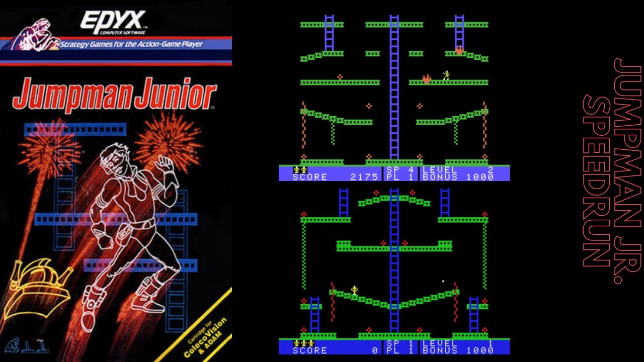 Colecovision - Jumpman JR. - Speedrun - YouTube