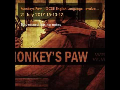 Monkeys Paw - GCSE English Language - evaluate how tension is created ...