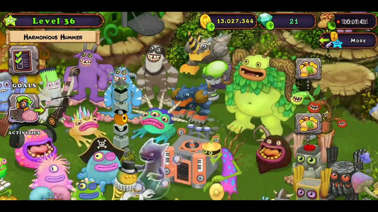 My Singing Monsters Rare T-Rox & Epic Entbrat on plant island - YouTube