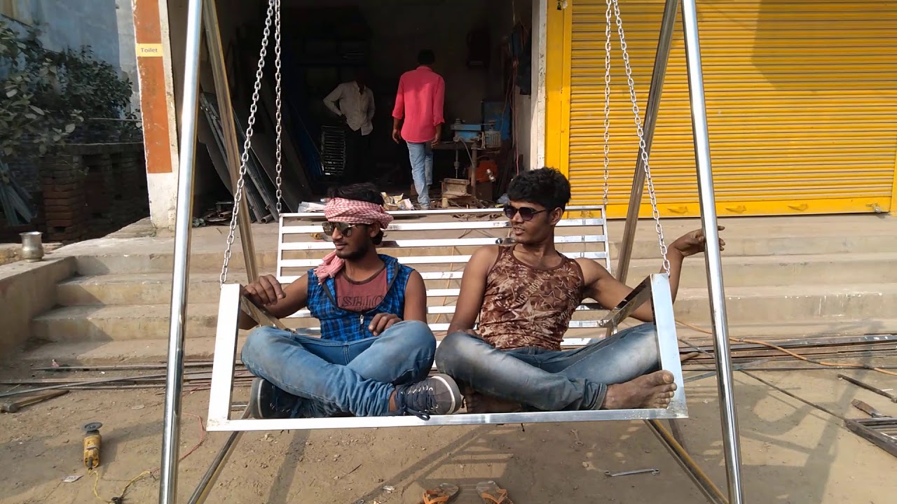 How do you make steel jhula....steel ka jhula kaise banaye - YouTube