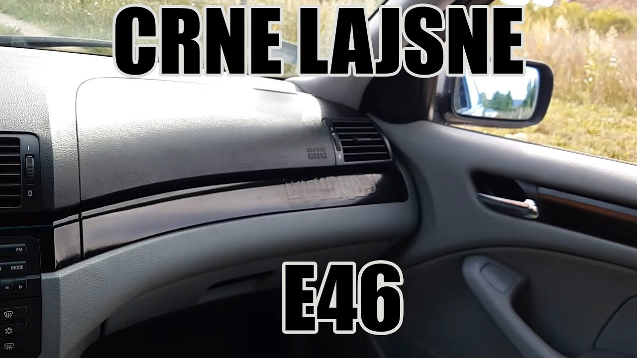 BMW E46 crni enterijer #1 - lajsne - YouTube
