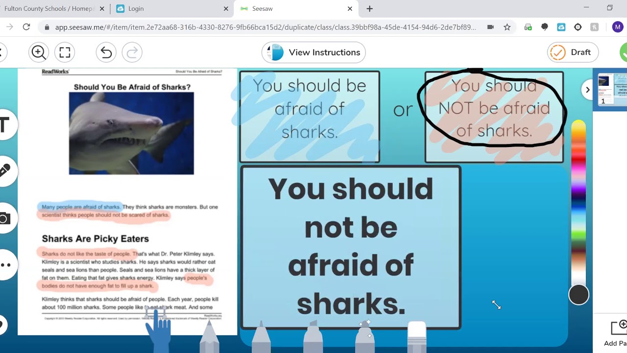Should You Be Afraid of Sharks? Using Evidence to Write - YouTube