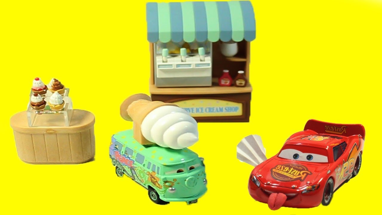 Cars Toys Entertainment - Mcqueen buy ice cream in the summer - Disney ...