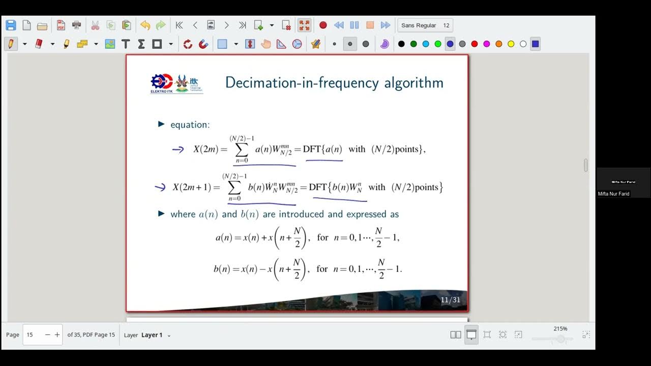 Decimation in Frequency - Fast Fourier Transform - YouTube