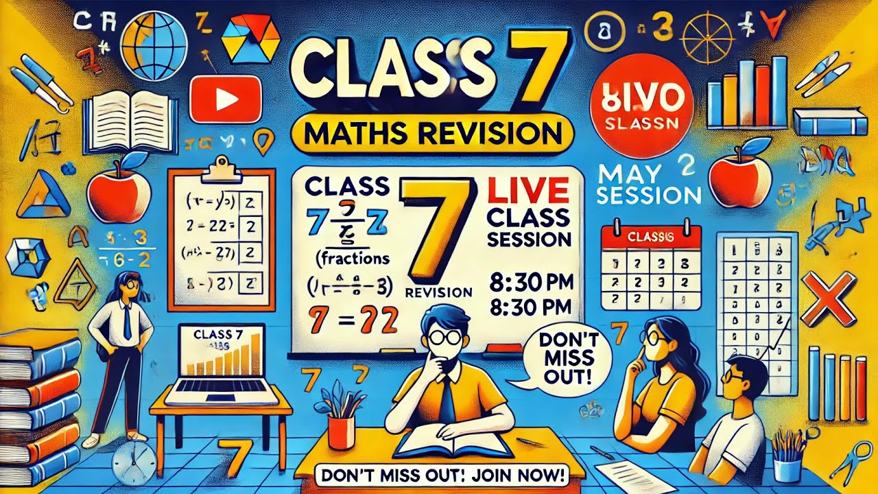 Class-7 Maths Revision Yearly Exam - YouTube