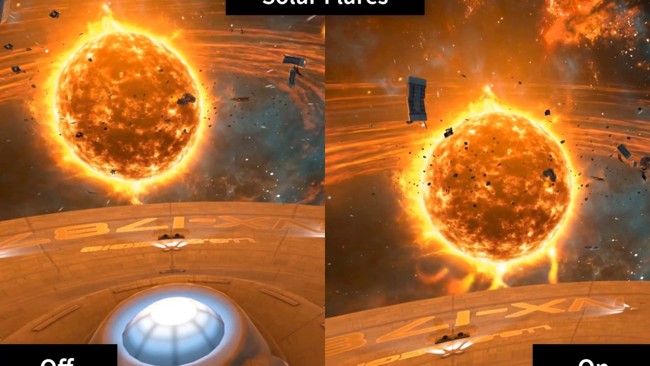 Star Trek™: Bridge Crew* Enhanced CPU Effects Comparison: Solar Flares ...