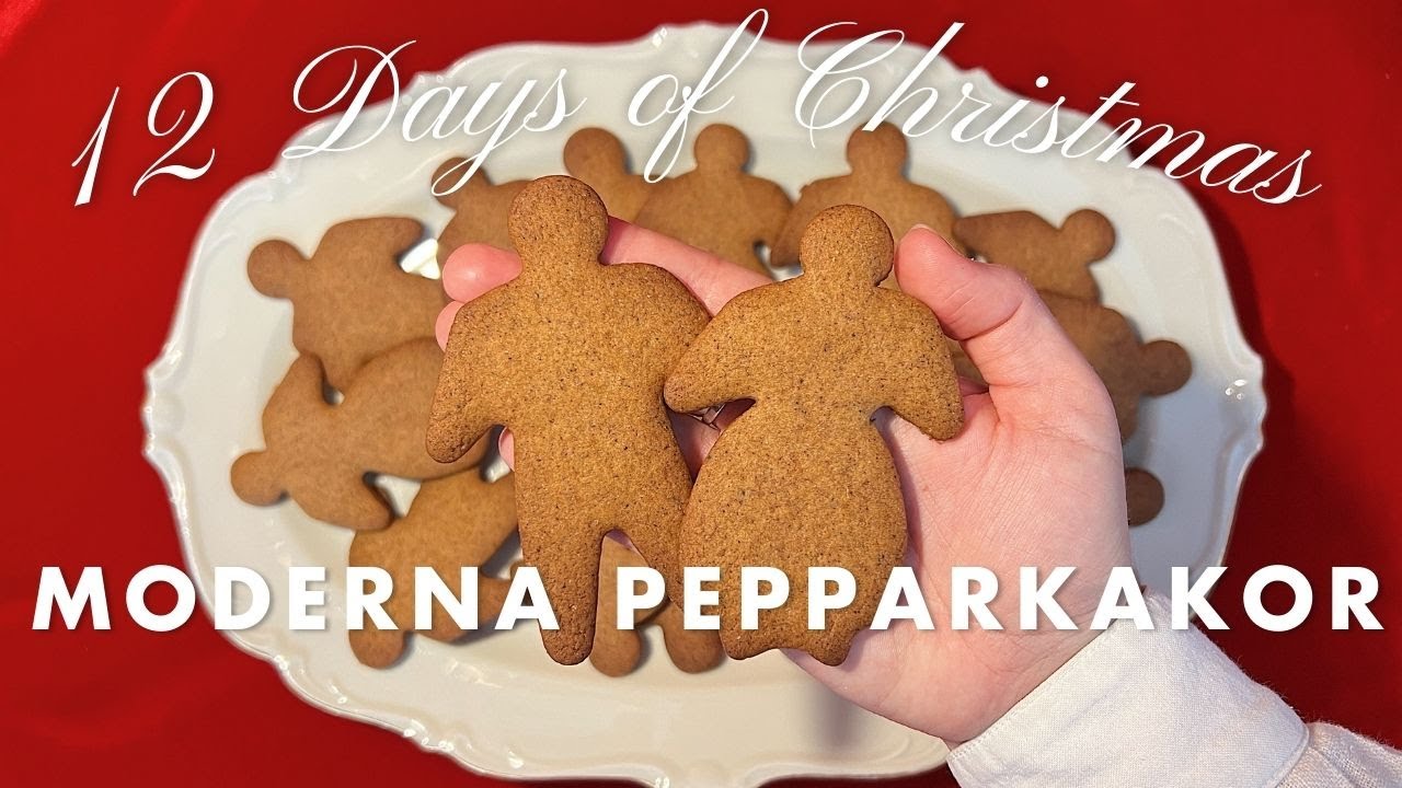 MODERNA PEPPARKAKOR | Modern Swedish Gingerbread Cookies | 12 Days of ...