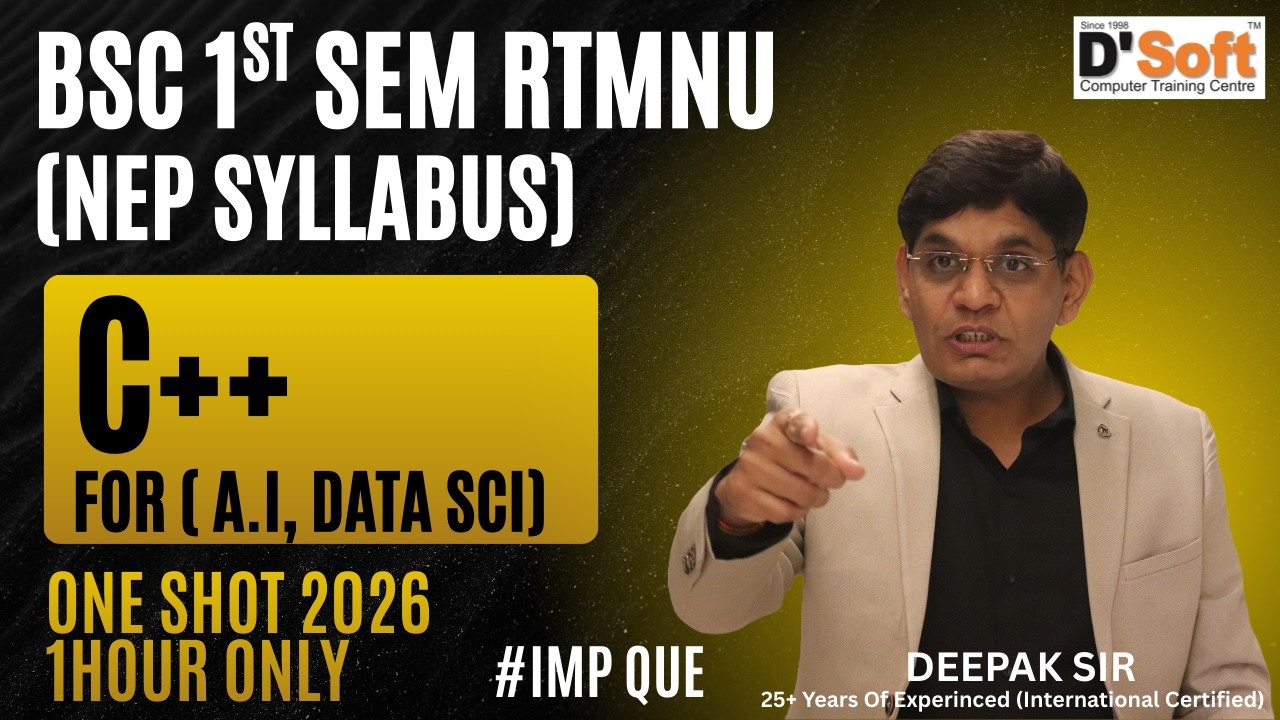 C++ | One Shot | RTMNU | BCA | 2nd sem Students| Exams |Preparation ...