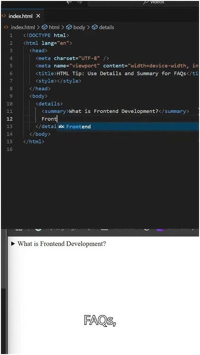 Re HTML Tip# Use Details and Summary for FAQs #HTML #WebDesign G2G # ...