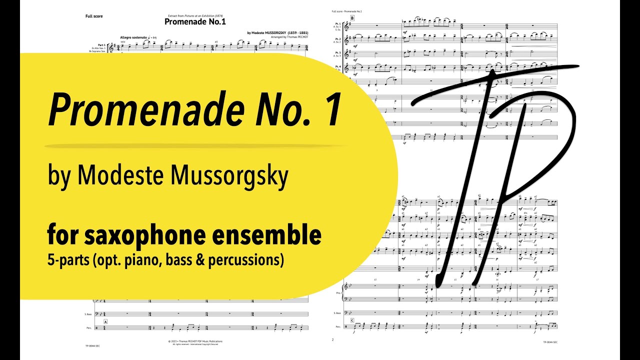 Promenade No.1 (from Pictures at an Exhibition) by M. Mussorgsky for ...