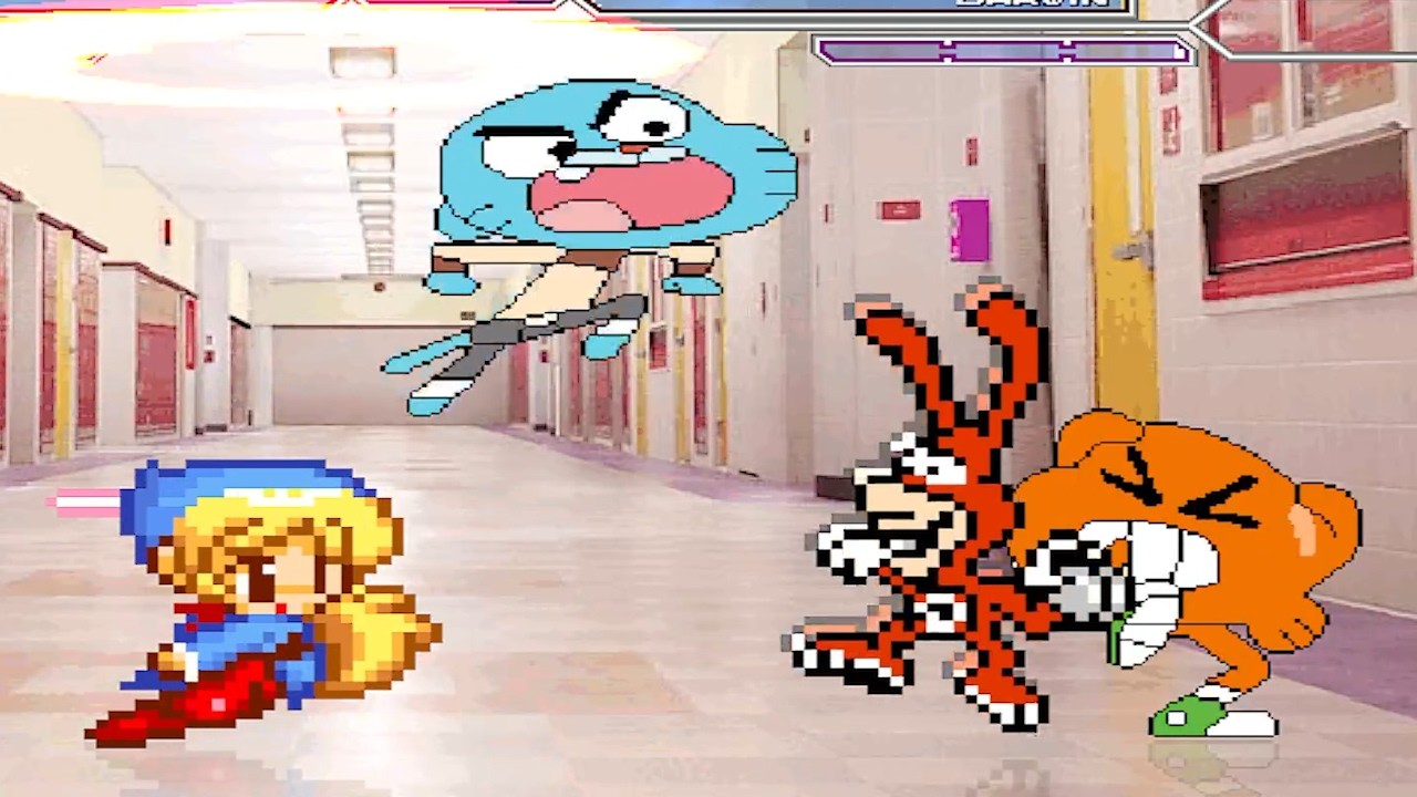 Princess (Magical Pop'n) and Gumball (POTS) vs The Noid and Darwin ...