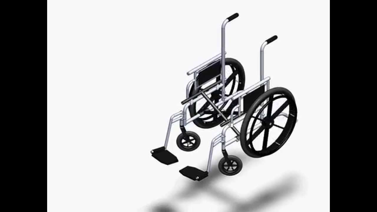 SolidWorks Project - Wheelchair (ENMF 503, 2013) - YouTube