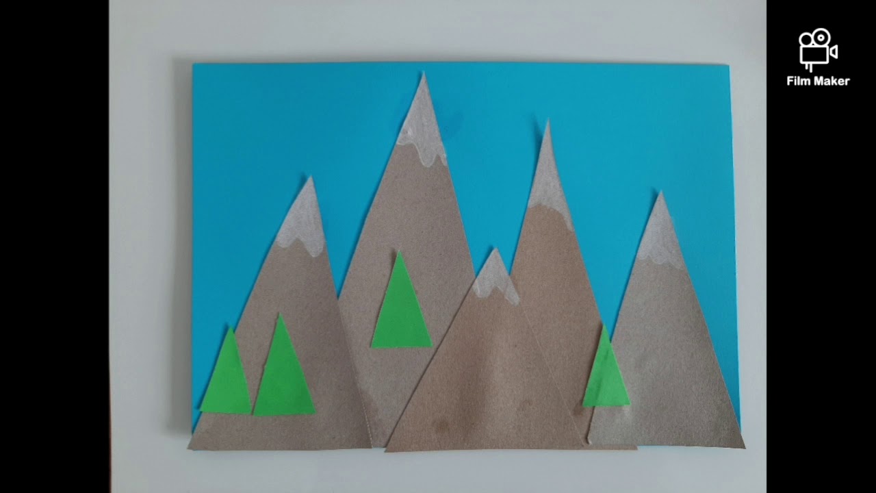Górski obrazek-praca plastyczna - YouTube