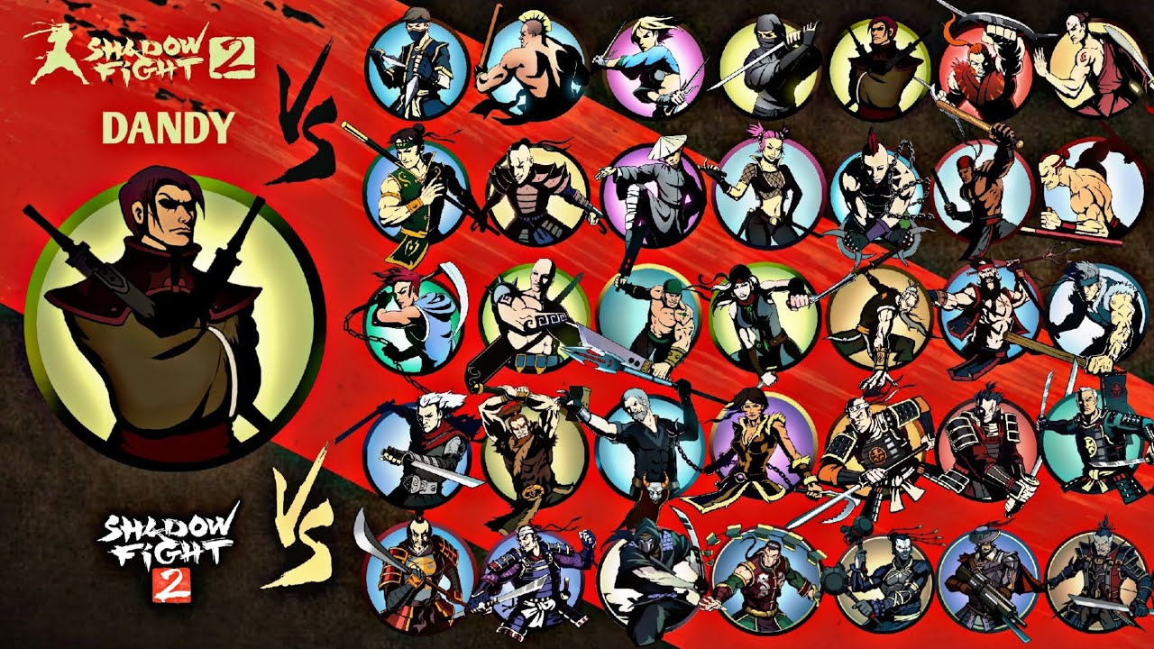Shadow Fight 2 | Dandy vs All Bodyguards - YouTube
