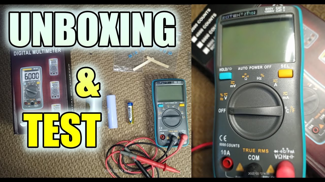 ZT102 ZOTEK Digital Multimeter Bagong Laruan - YouTube