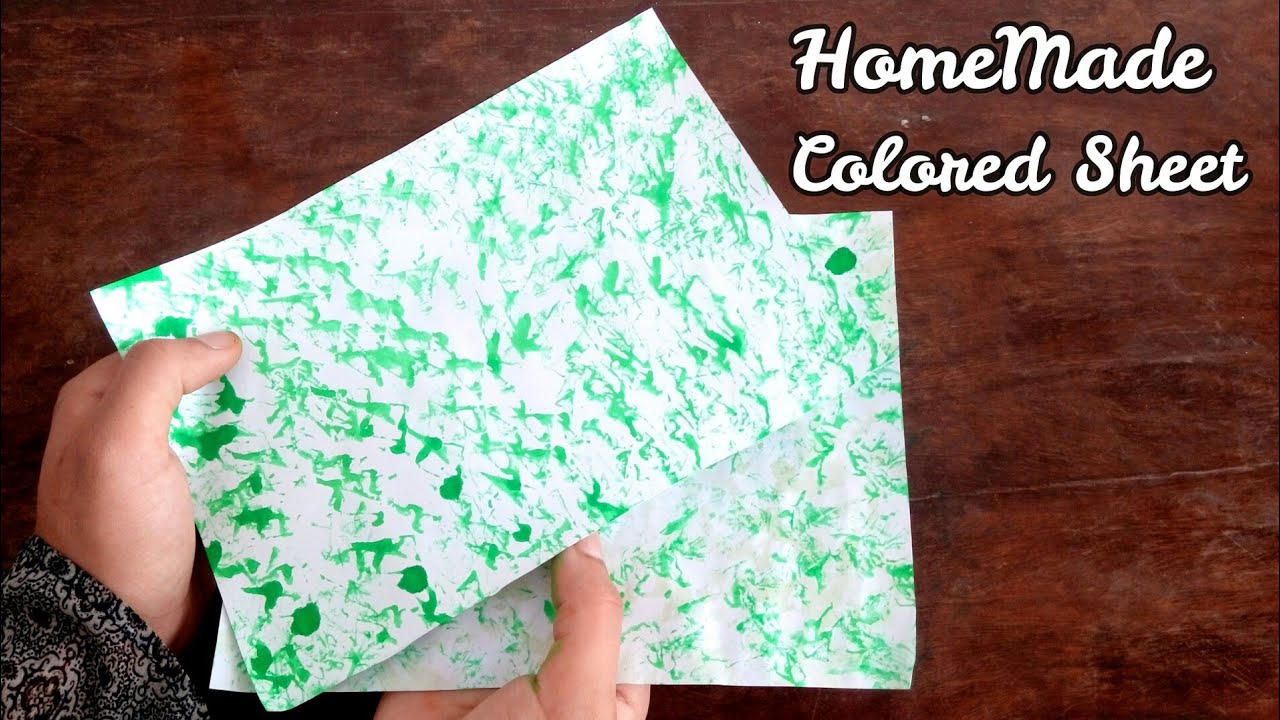 Learn how to make coloured paper 2020 || Homemade colored paper || diy ...