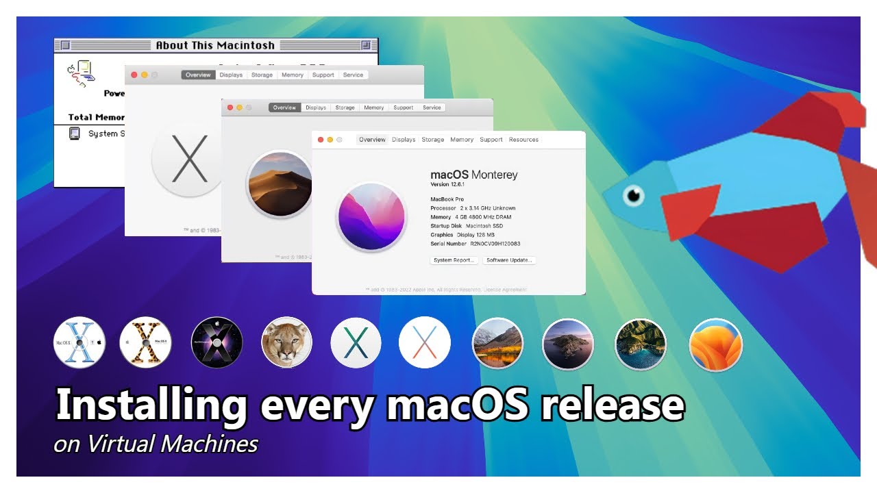 Installing every macOS release on Virtual Machines - YouTube