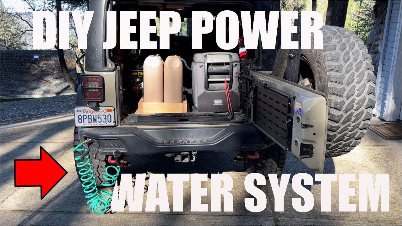 Jeep Wrangler DIY Power Water System - YouTube