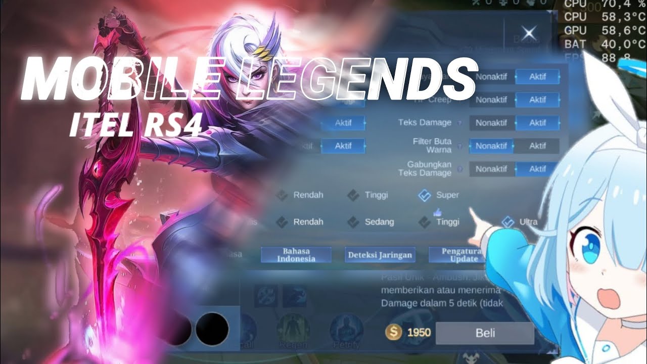 Itel RS4 | Mobile Legends Ultra - Super - YouTube