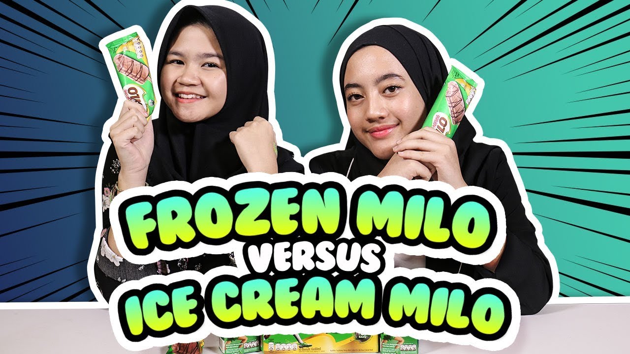 Cobain Ice Cream Milo vs Frozen Milo #CekOmbak - YouTube