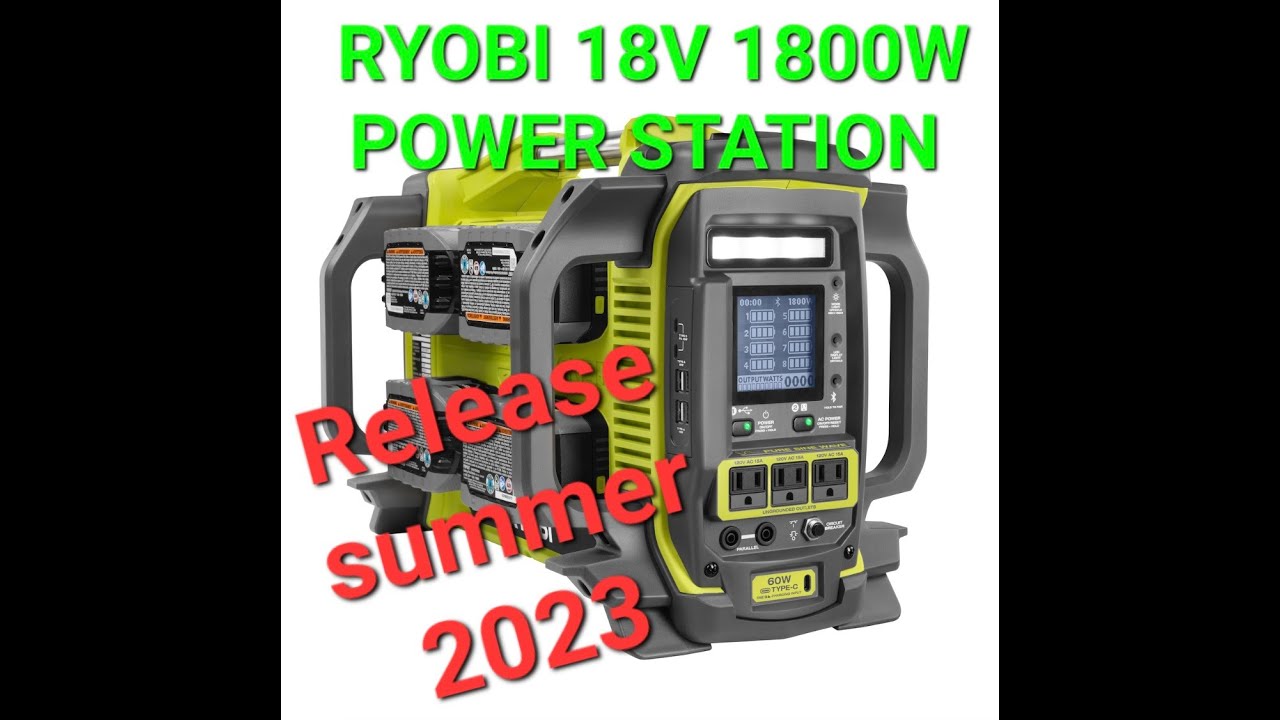 RYOBI 18V one+ 1800W POWER STATION - YouTube