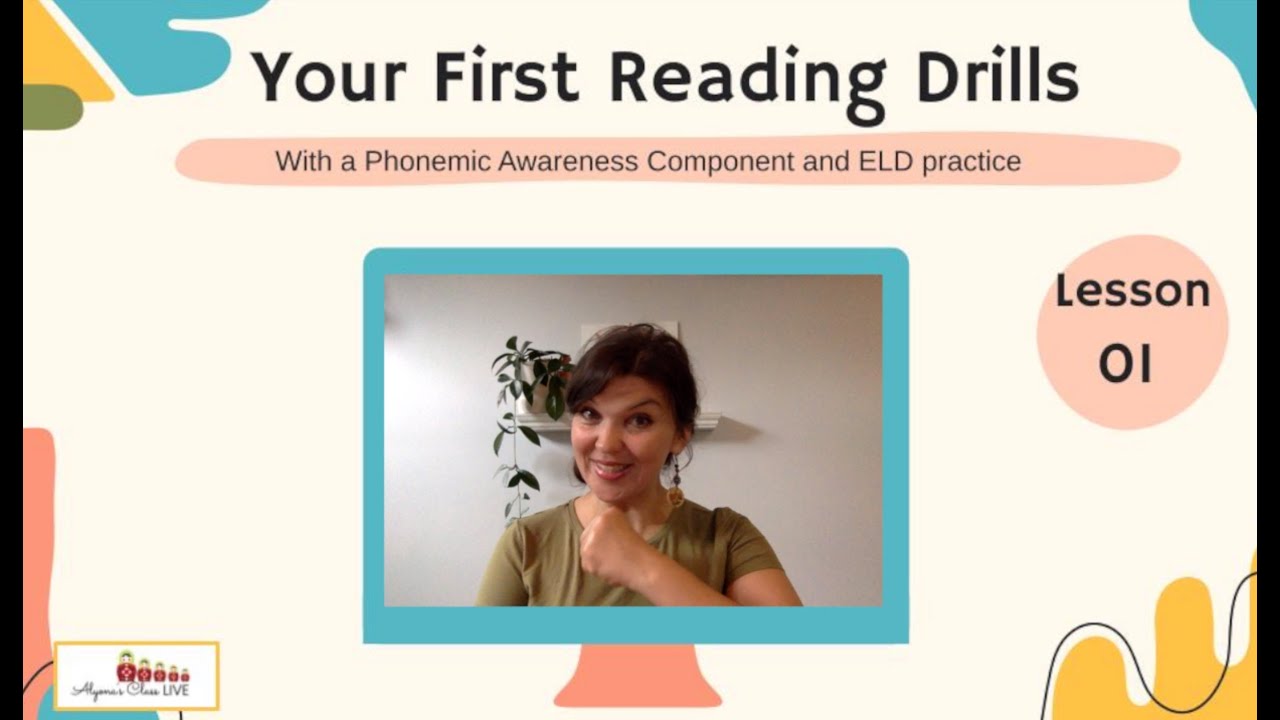 ELL Student. My First Reading Drills// LESSON 1// - YouTube