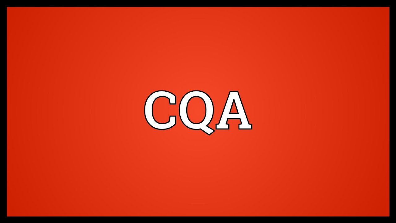 CQA Meaning - YouTube