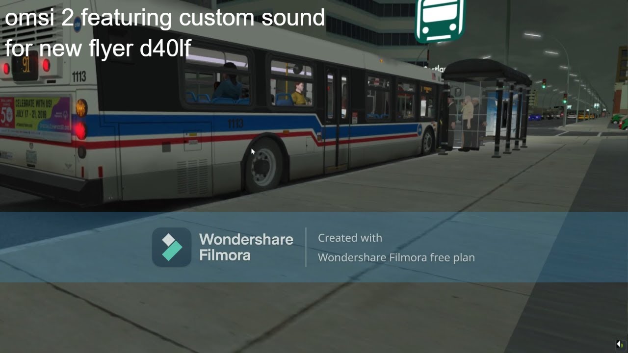 OMSI 2 Gameplay Custom New Flyer D40LF Sounds - YouTube