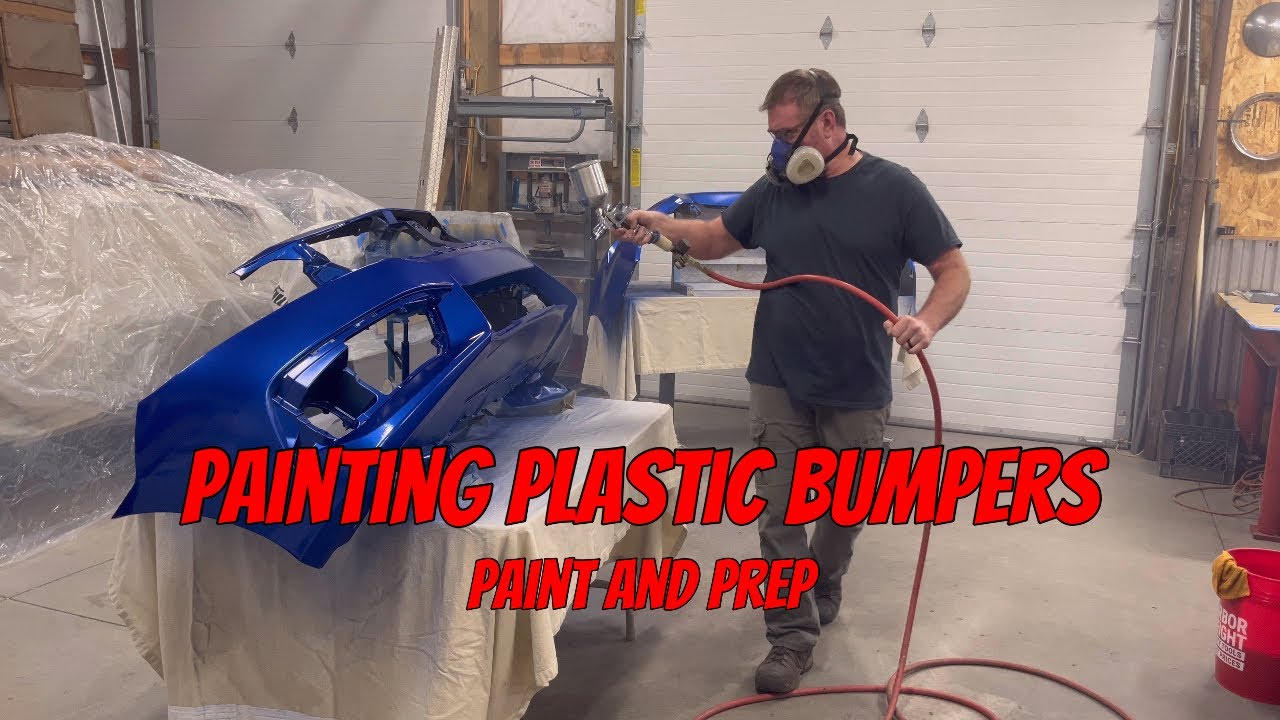 Painting plastic bumpers - YouTube
