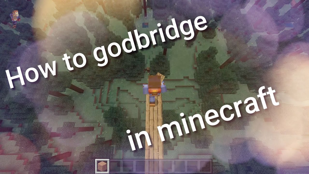 TUTO! HOW TO GODBRIDGE IN MINECRAFT ! (very easy) - YouTube