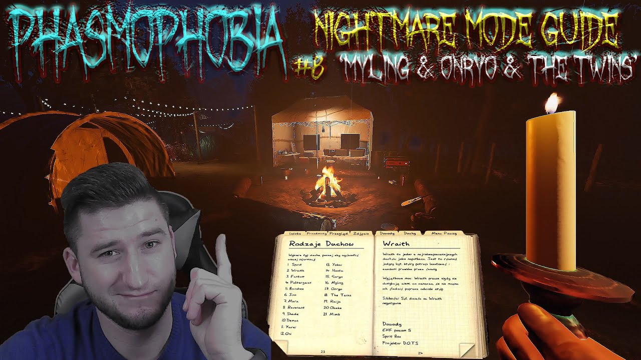 PHASMOPHOBIA - Nightmare Mode GUIDE! #8 - "Myling & Onryo & The Twins ...