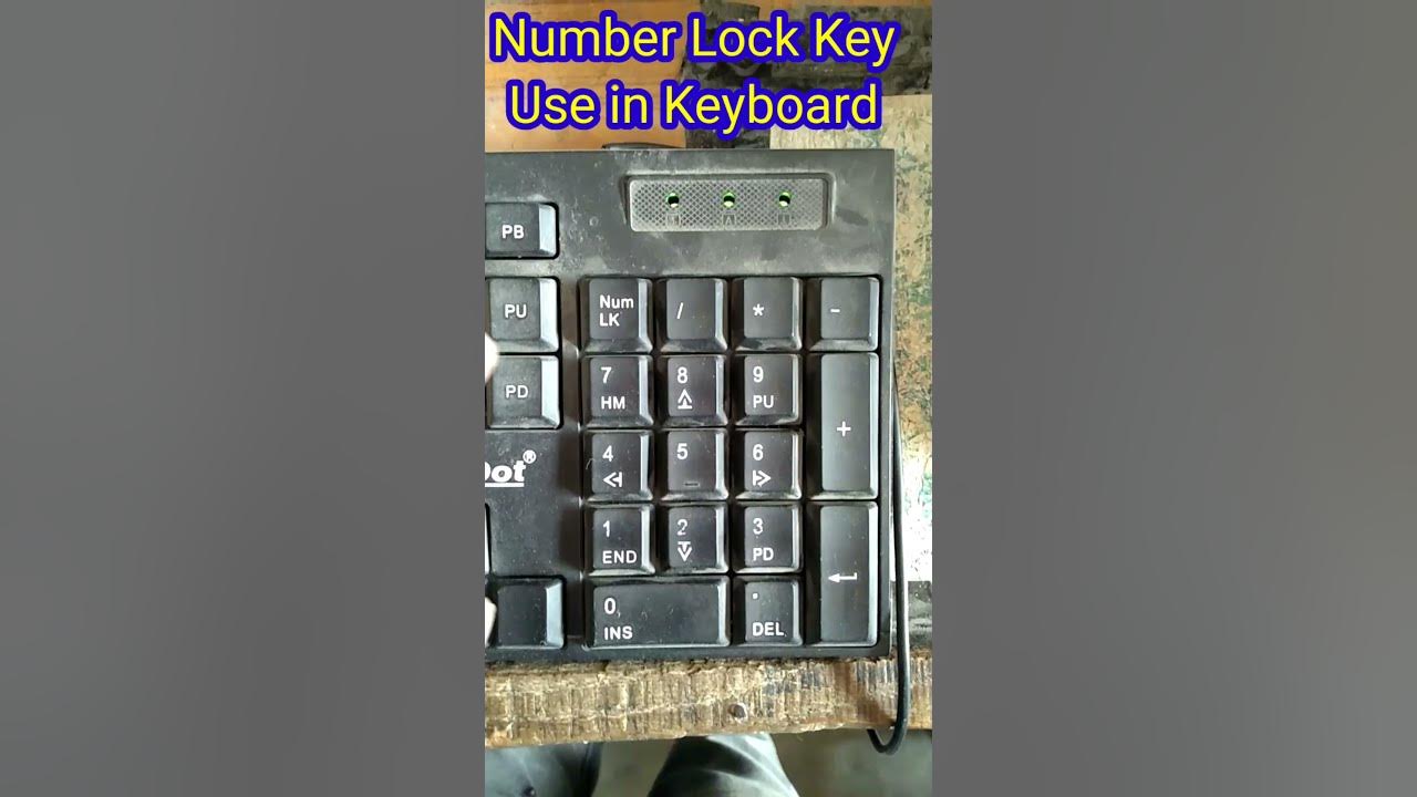 Number Lock Key Use in Computer Keyboard - YouTube
